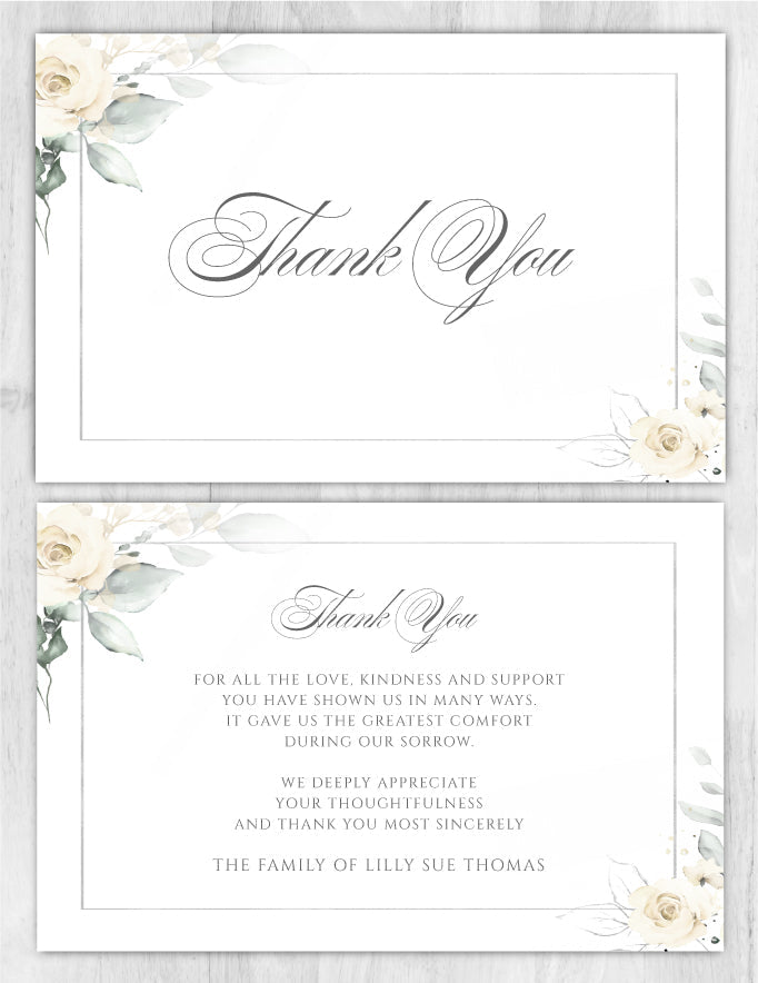 Memorial kit - memorial service thank-you card at River Memorials ...